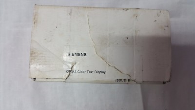 SIEMENS OPM2 OPERATOR INTERFACE 6SE3290-0XX87-8BF0 *NEW IN BOX* | eBay