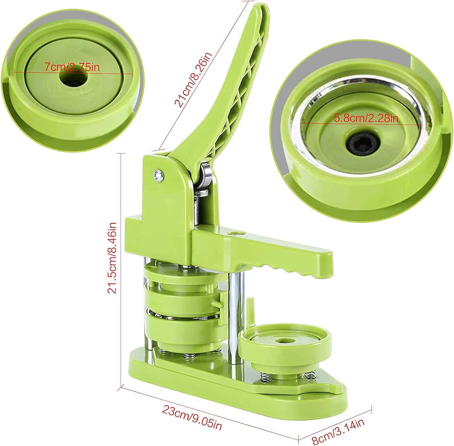 Button Maker Machine 58Mm Pin Installation-Free DIY Pin Badge Button ...