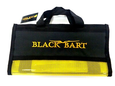 Black Bart 6-Pocket Rollup Lure Bag - SMALL 12" x 5" - YELLOW - Lure ...