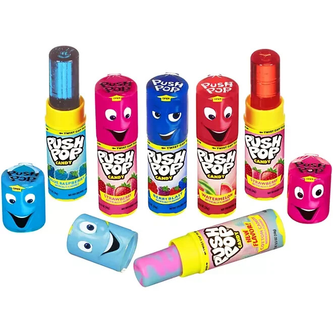 Push Pop Candy Assortment - Various Flavors (24-Pack) | eBay