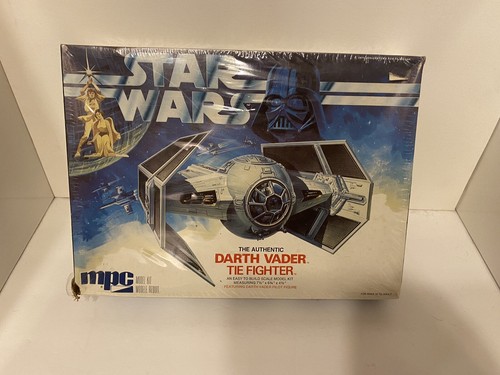MPC Star Wars 1977 Darth Vader TIE Fighter Model Kit Minor Box Damage ...