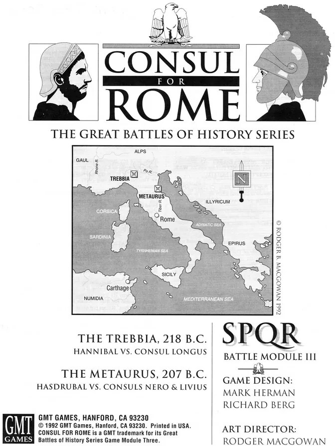 THE CONSUL FOR ROME - SPQR EXPANSION - GREAT BATTLES OF HISTORY - GMT ...