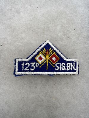 US Army 123rd Signal Battalion Patch Twill (R289 | eBay