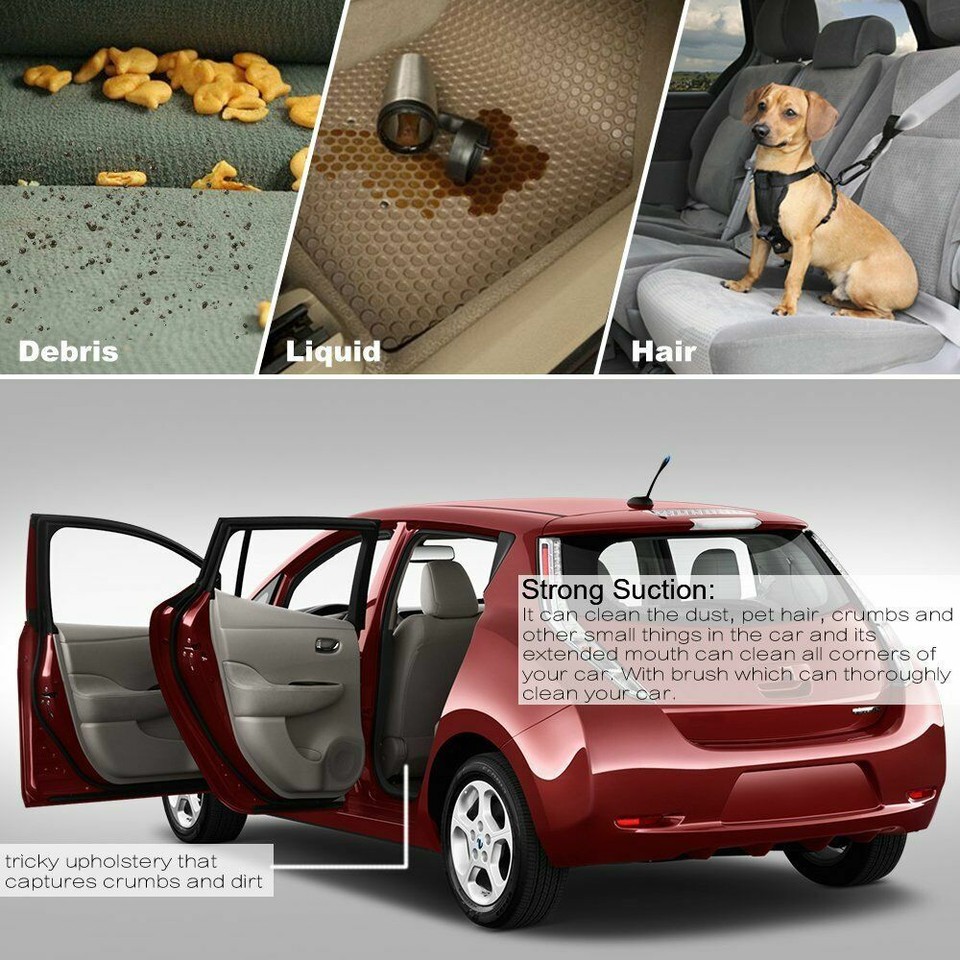 Powerful Car Vacuum Cleaner, Portable Wet&Dry Handheld strong Suction ...