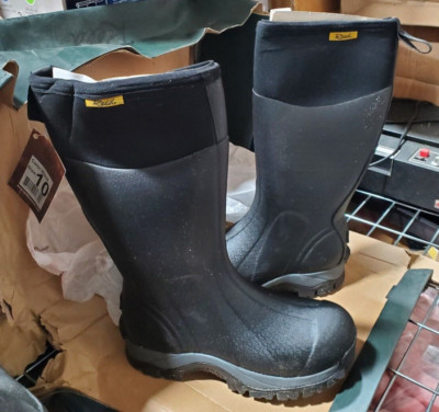 *NEW* REED Mens Glacier Black Neoprine Waterproof Boots Size 10 ...