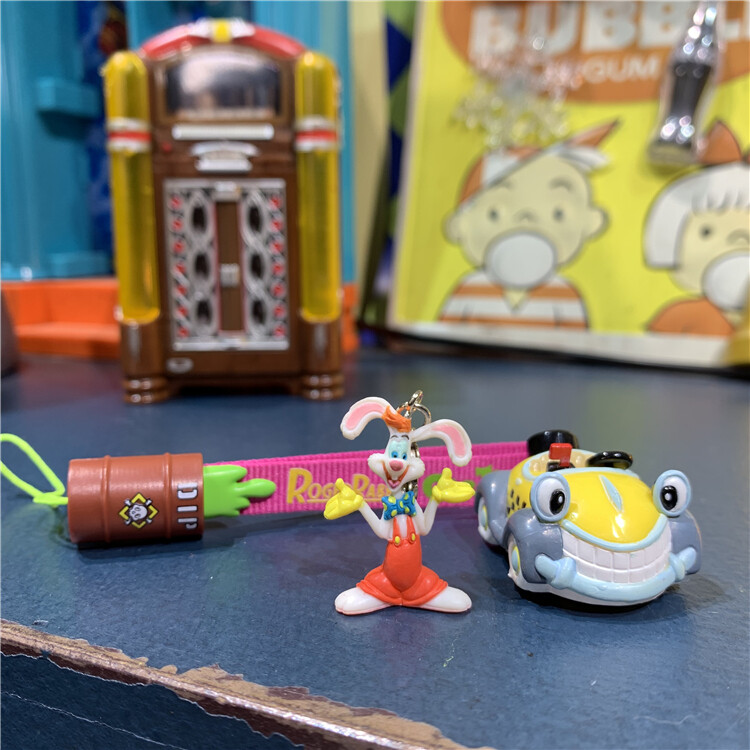 Who Framed Roger Rabbit Action Figure Key Chain And Mini Pull-back ...