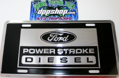 ford powerstroke diesel truck license plate tag power stroke | eBay