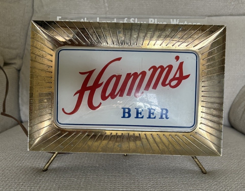 Vintage Hamm's Lighted Beer Sign Price Brothers | eBay