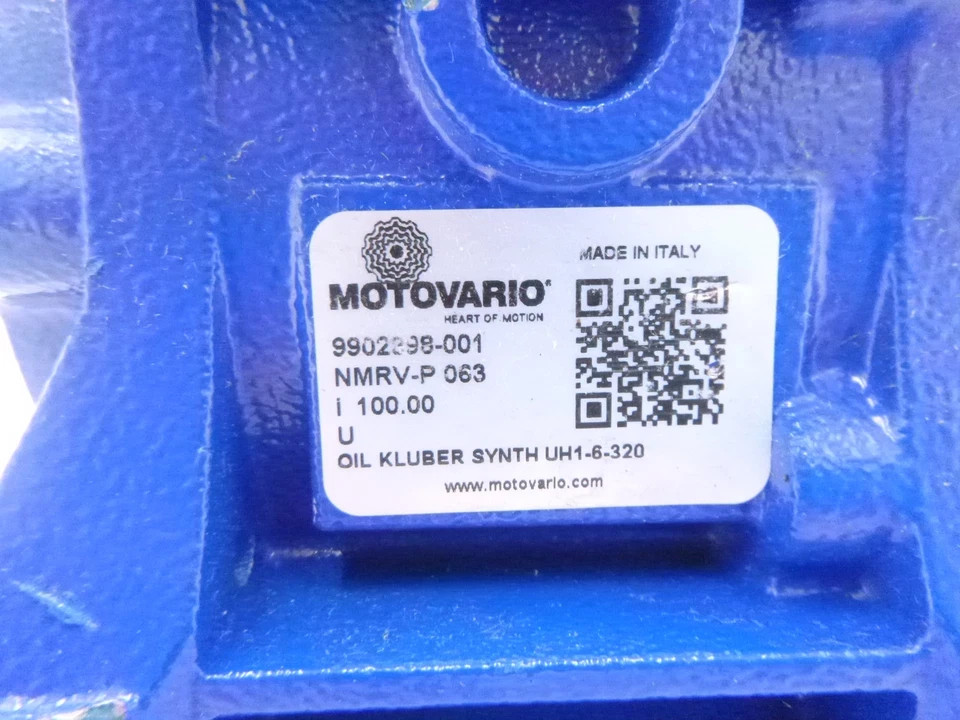 Motovario NMRV-P063 Worm Gearbox 100:1 Ratio Gear Reducer | eBay
