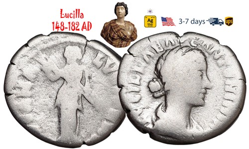 Ancient Roman Empire Coin Lucilla 148-182 wife VERUS daughter M ...