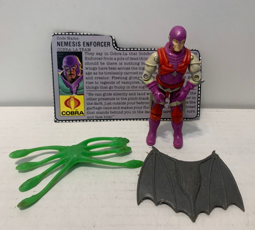 Nemesis Enforcer G.I. Joe Complete w/ File Card 1987 3.75" Figure Cobra ...