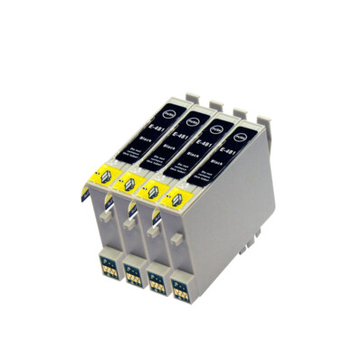 4 Black Ink Cartridge For Epson Stylus Photo RX300 RX320 RX500 RX600 ...