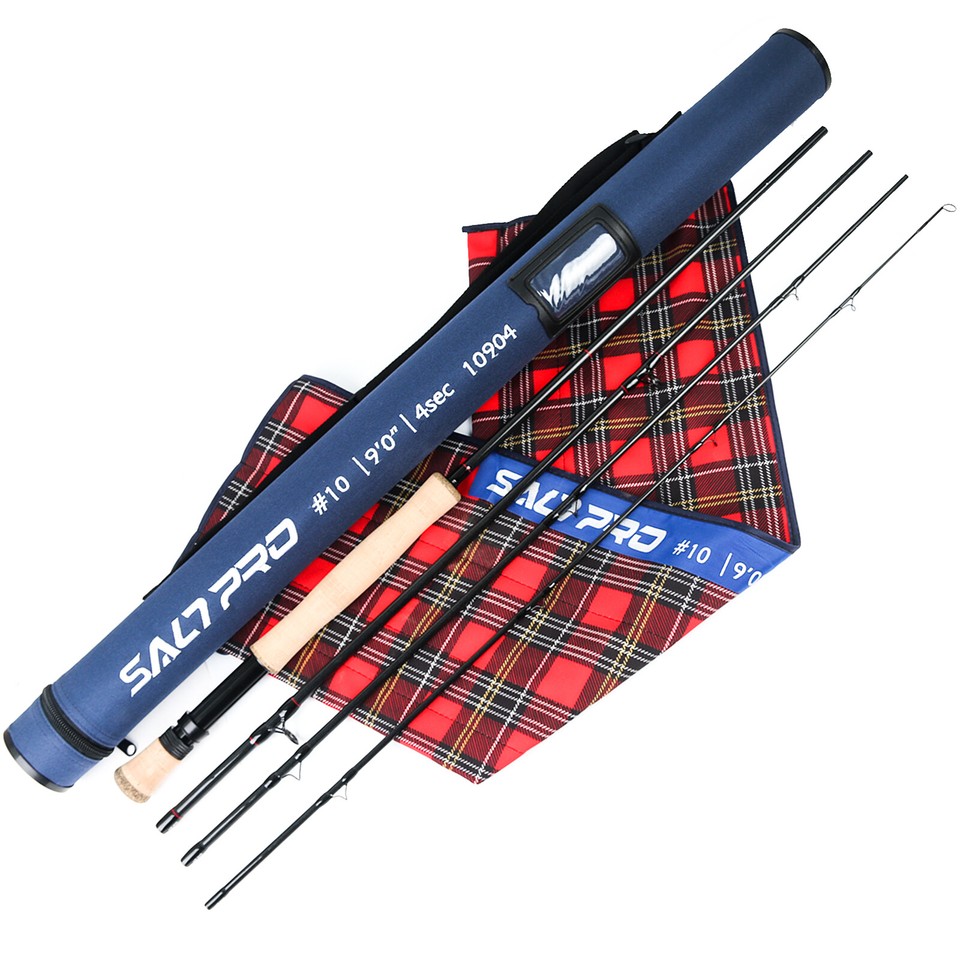 Maxcatch Saltwater Fly Fishing Rod 7/8/9/10/12wt 9ft Graphite IM10 Fast ...