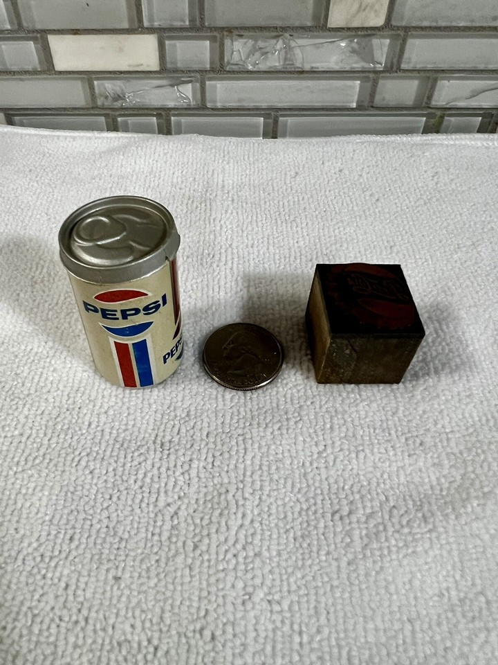 Vintage Collectible Pepsi Matchbook Tube & Letter Press Printing Block ...