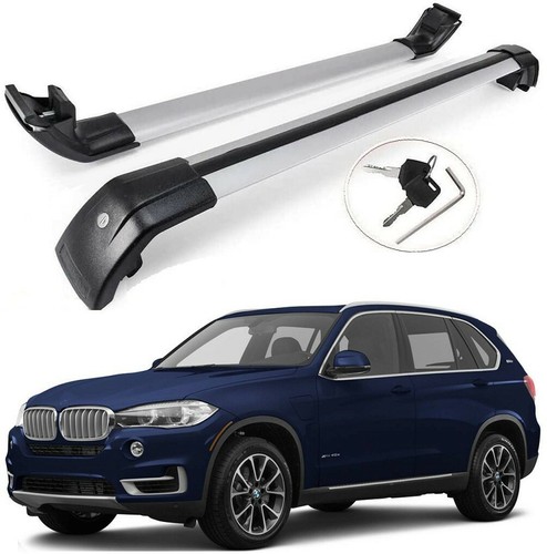 2P for BMW X5 F15 2014-2018 Roof Rack Rail Cross bar cargo luggage ...