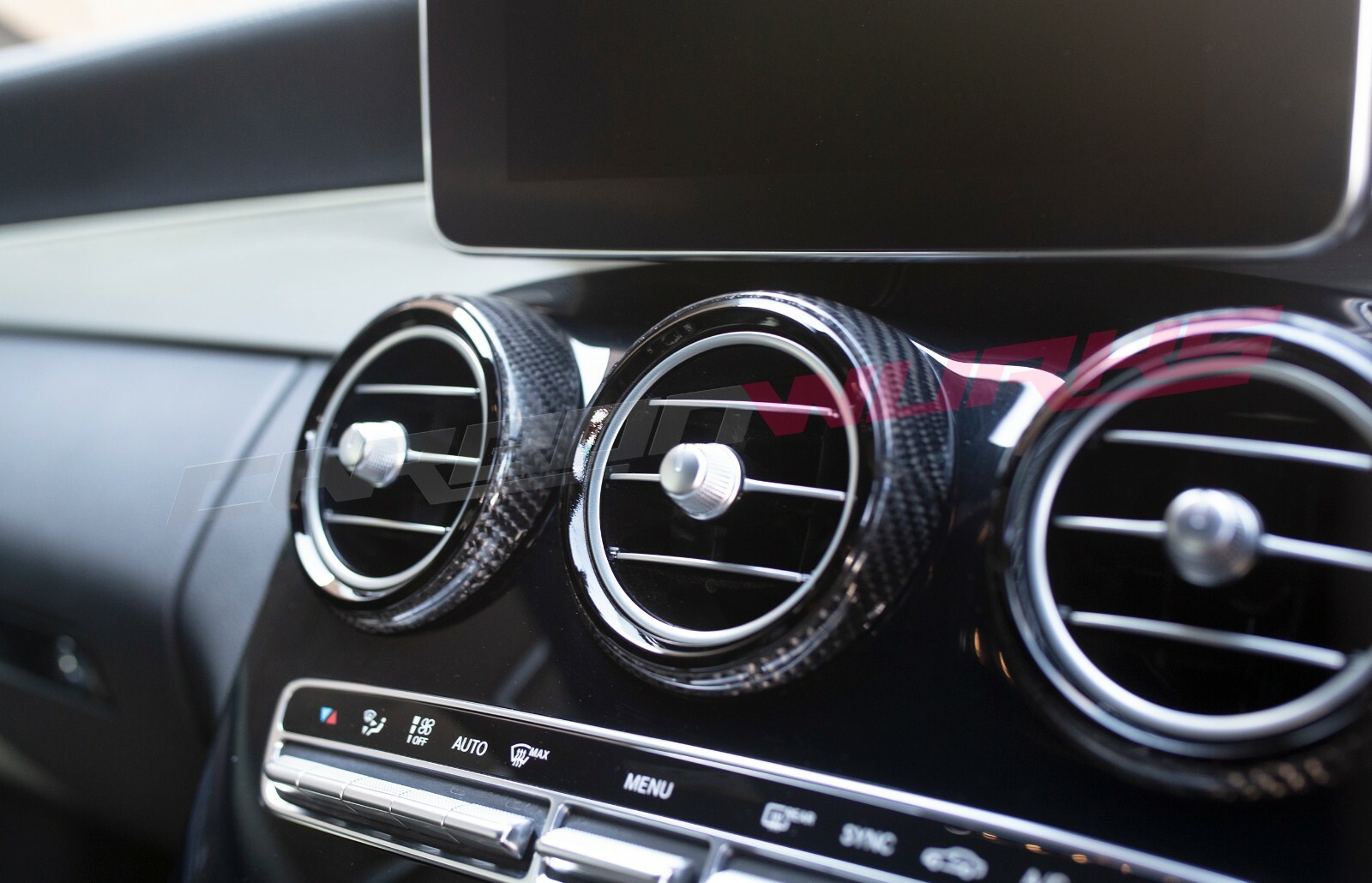 Mercedes C Class C63 Carbon Fibre Centre Console Air Vents - W205 C43 ...