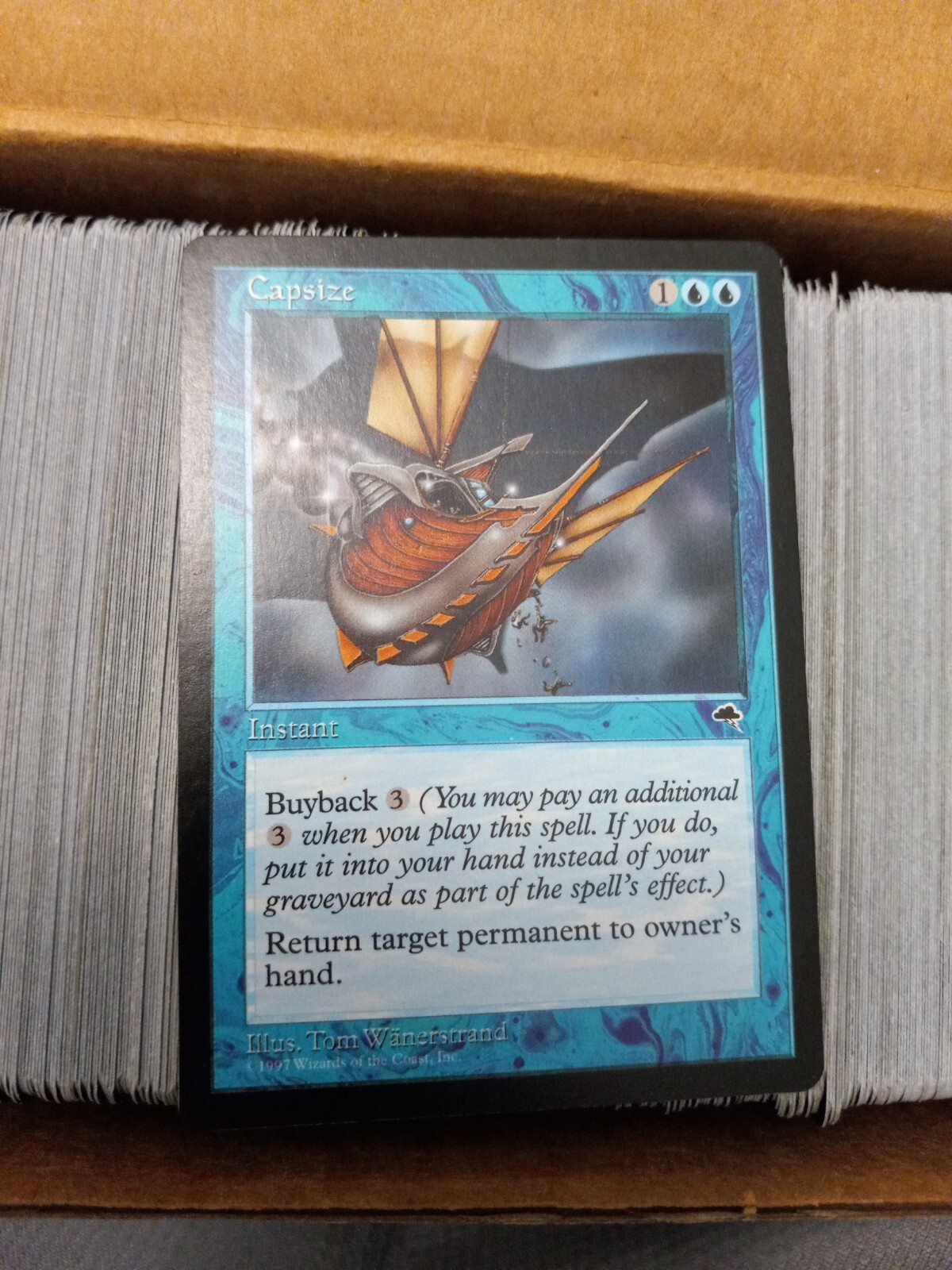 MTG Capsize Tempest Regular Common LP Edge Wear | eBay