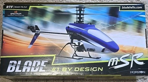 E-flite Blade MSR RC Helicopter With Transmitter Many Spare Parts RTF ...