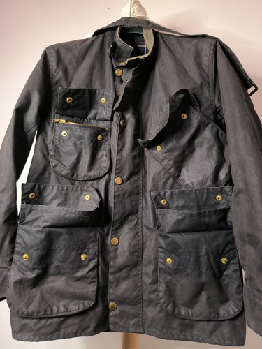 Barbour A7 M7 NATO International Suit Wax Jacket Black 36 In Medium | eBay