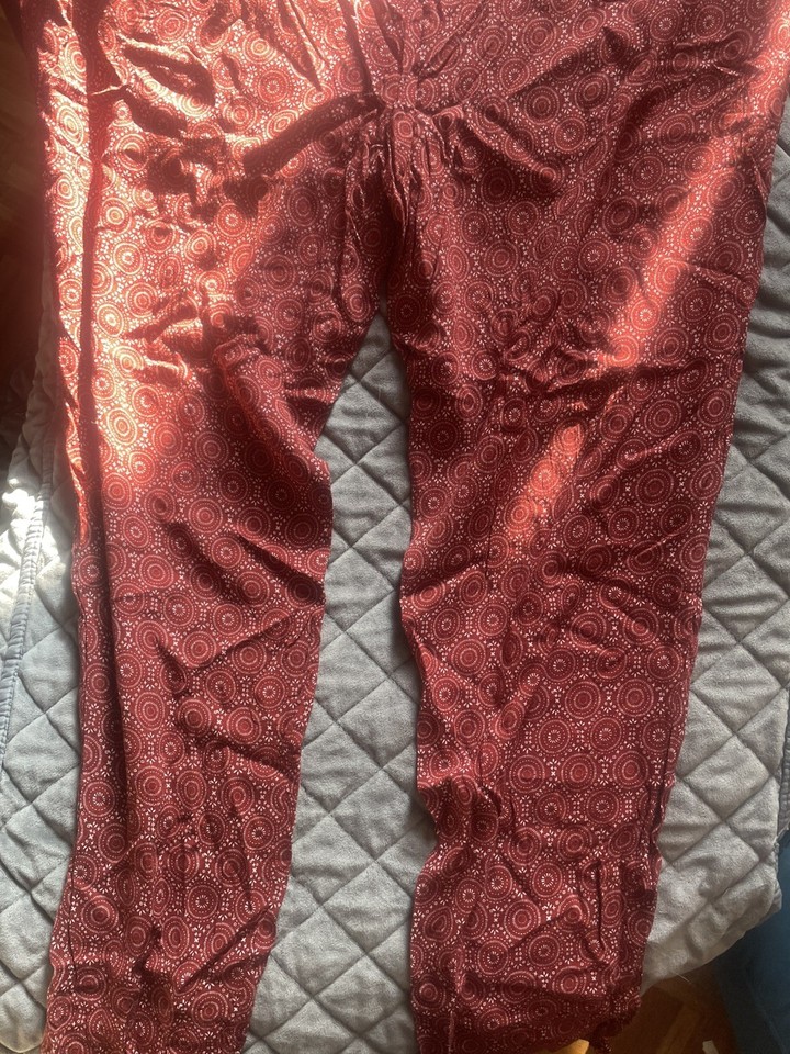 Women’s Primark Red Patterned Trousers Size 20 | eBay UK