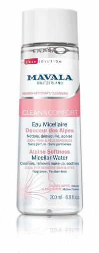 MAVALA GENTLE MILD CLEAN & COMFORT MICELAR WATER AQUA MAKEUP REMOVER 6. ...