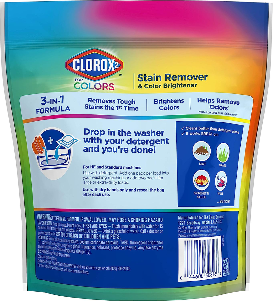 Clorox 2 for Colors, Clorox Laundry Additive, Stain Remover, Odor ...