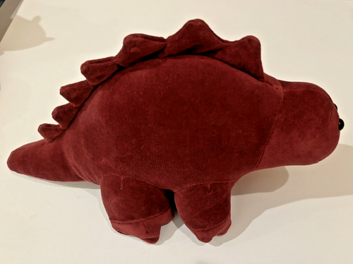 Vintage 1984 Manhattan Toy Co. Maroon Velour Stegosaurus Dinosaur Plush ...