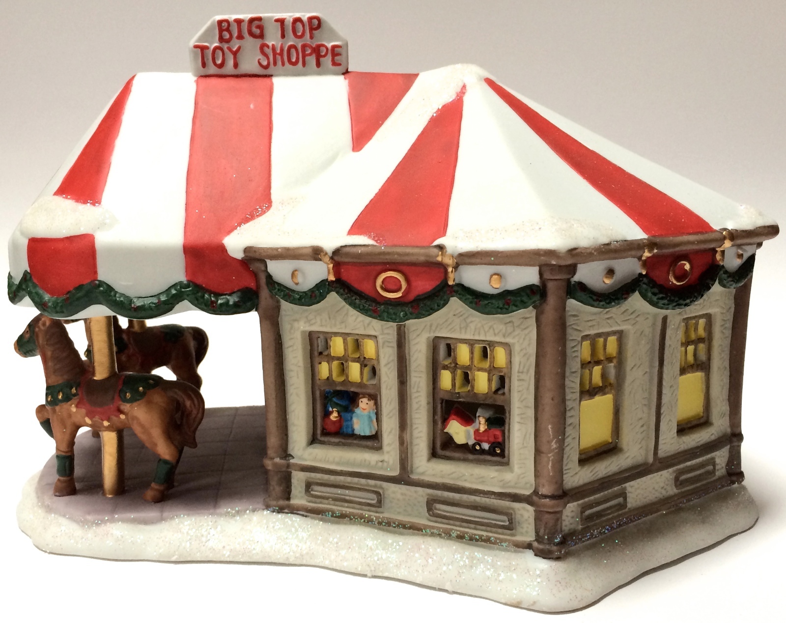 Santa's Workbench Big Top Toy Shoppe Christmas Village Building ...
