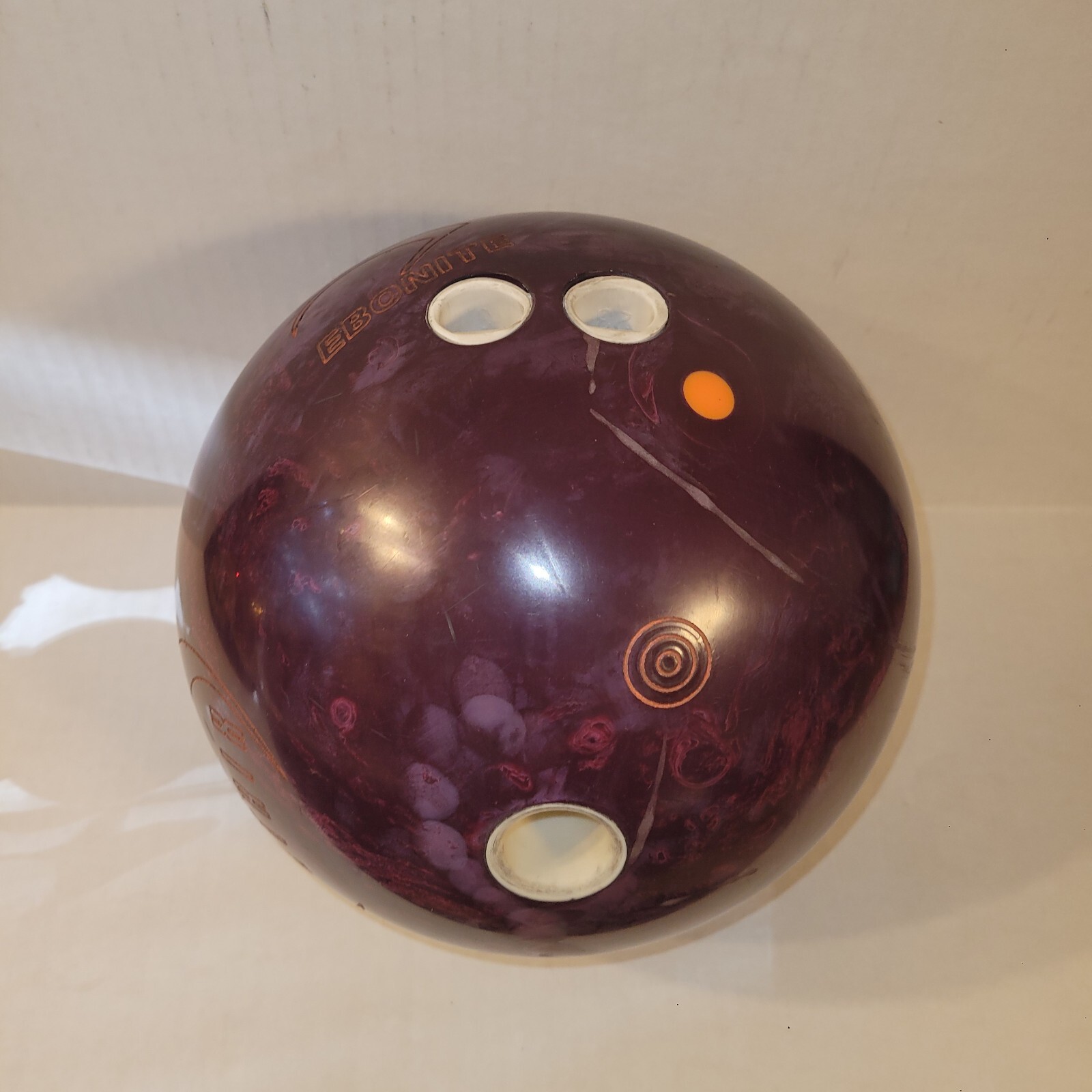 EBONITE MATRIX TPS II BURGUNDY RED SWIRL 15 1b 14.15 Lb Bowling Ball ...