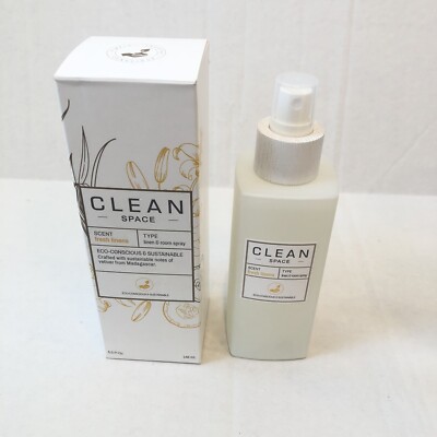 CLEAN Space Fresh Linens Scent Linen & Room Spray 5oz New In Box | eBay