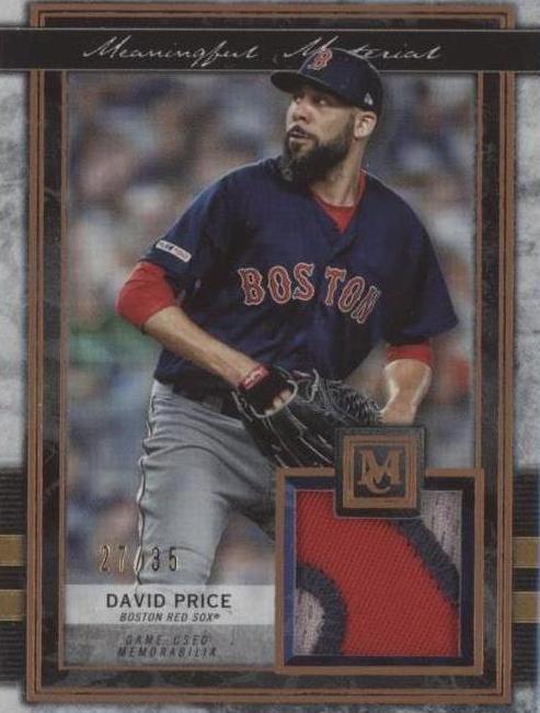 2020 Topps Museum Collection - Meaningful Materials Relics David Price ...