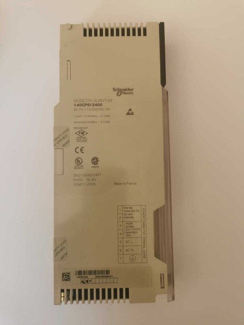 Schneider Electric 140CPS12400 Modicon Power Supply Module 112665 for ...