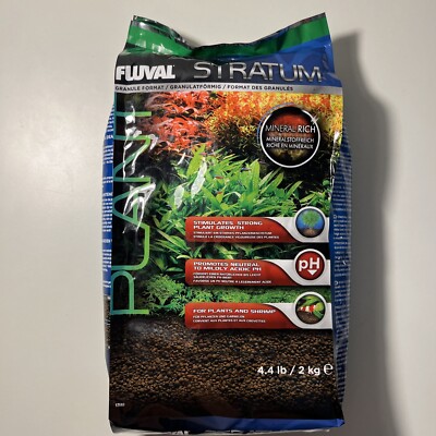 Fluval STRATUM Fish Shrimp Aquarium GRAVEL SUBSTRATE Aquatc Plant ...