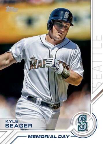 KYLE SEAGER 2017 Topps Salute SP 5X7 JUMBO CARD #/49 SEATTLE MARINERS ...