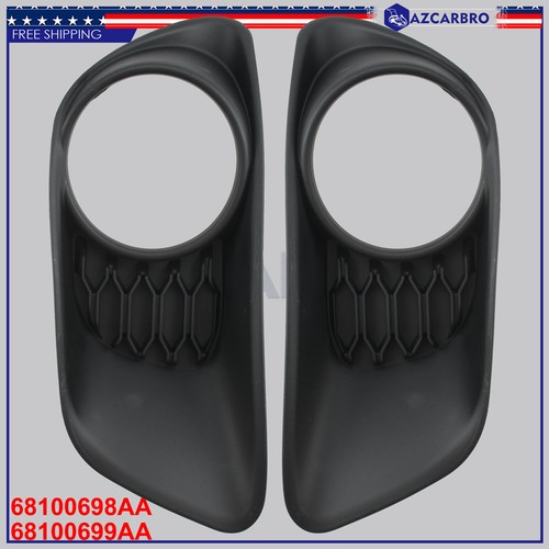 Fog Light Trims Lamps Driver & Passenger Side LH RH Pair For Dodge ...
