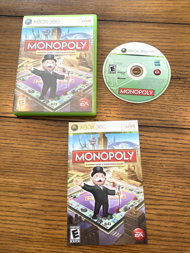 Xbox 360 Video Game Monopoly with Manual TESTED WORKS | eBay