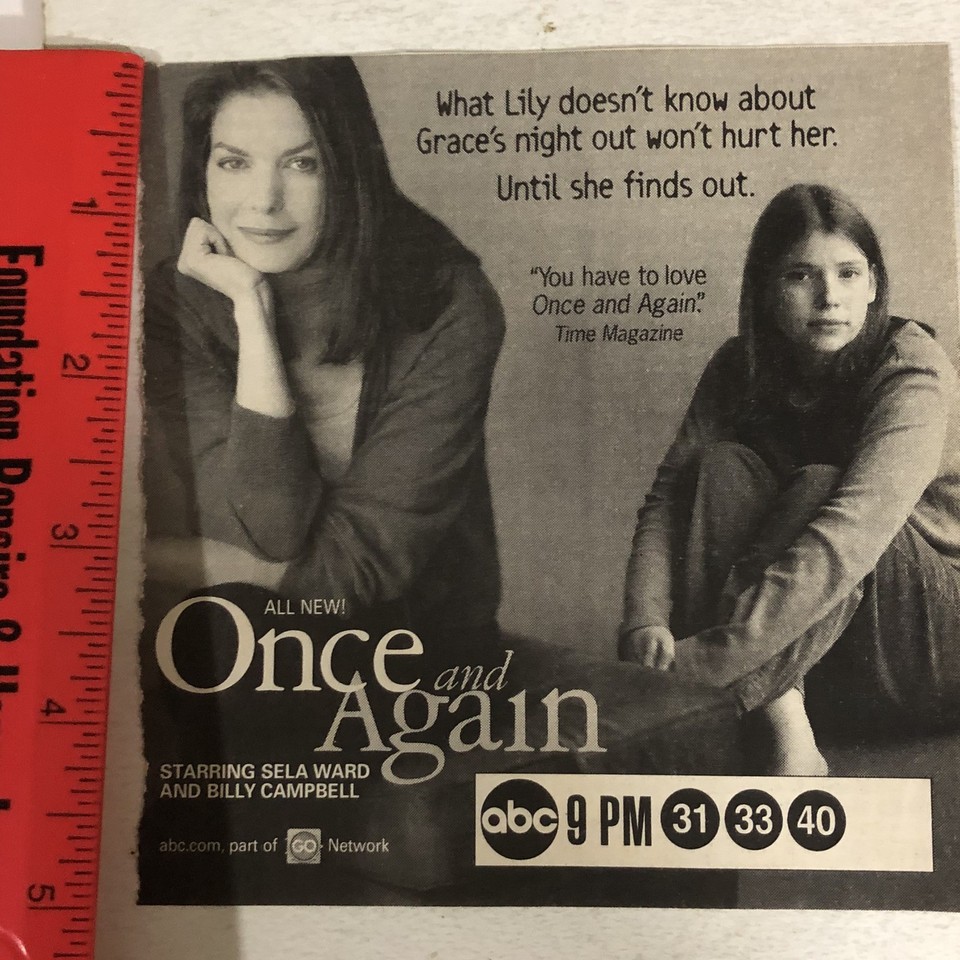 Once And Again ABC Tv Series Vintage Print Ad Sela Ward TPA8 | eBay
