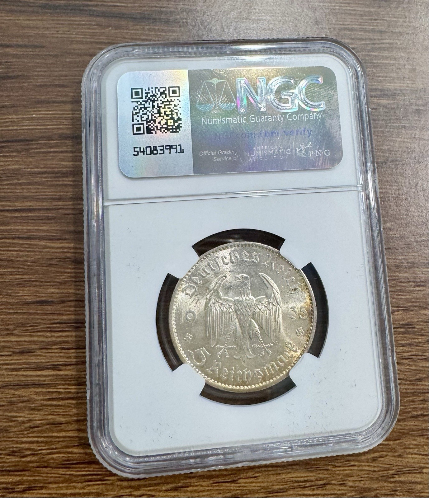 1935A MS62 5 Reichsmark Potsdam Church Third Reich German Coin | eBay