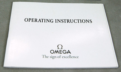 Vintage Omega Watch Operating Instructions Manual Multi Cal. Booklet ...