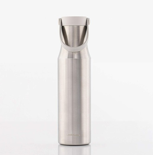 LocknLock Metro Tumbler Single Cap Bottle w/ Hand Strap 24oz, Brushed ...