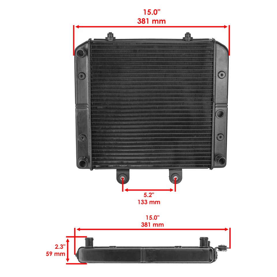 Radiator for Polaris Sportsman 570 4X4 6X6 2014 2015 2016 2017 2018 ...