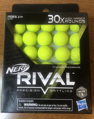 Hasbro Nerf Rival Edge Series 30x High-impact Rounds yellow balls New ...