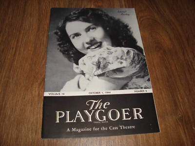 The Playgoer A Magazine For The Cass Theatre Volume 19 October 1 1944 ...