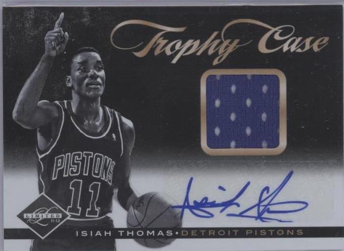 2011-12 Panini Limited - Trophy Case Isiah Thomas #19 Materials ...
