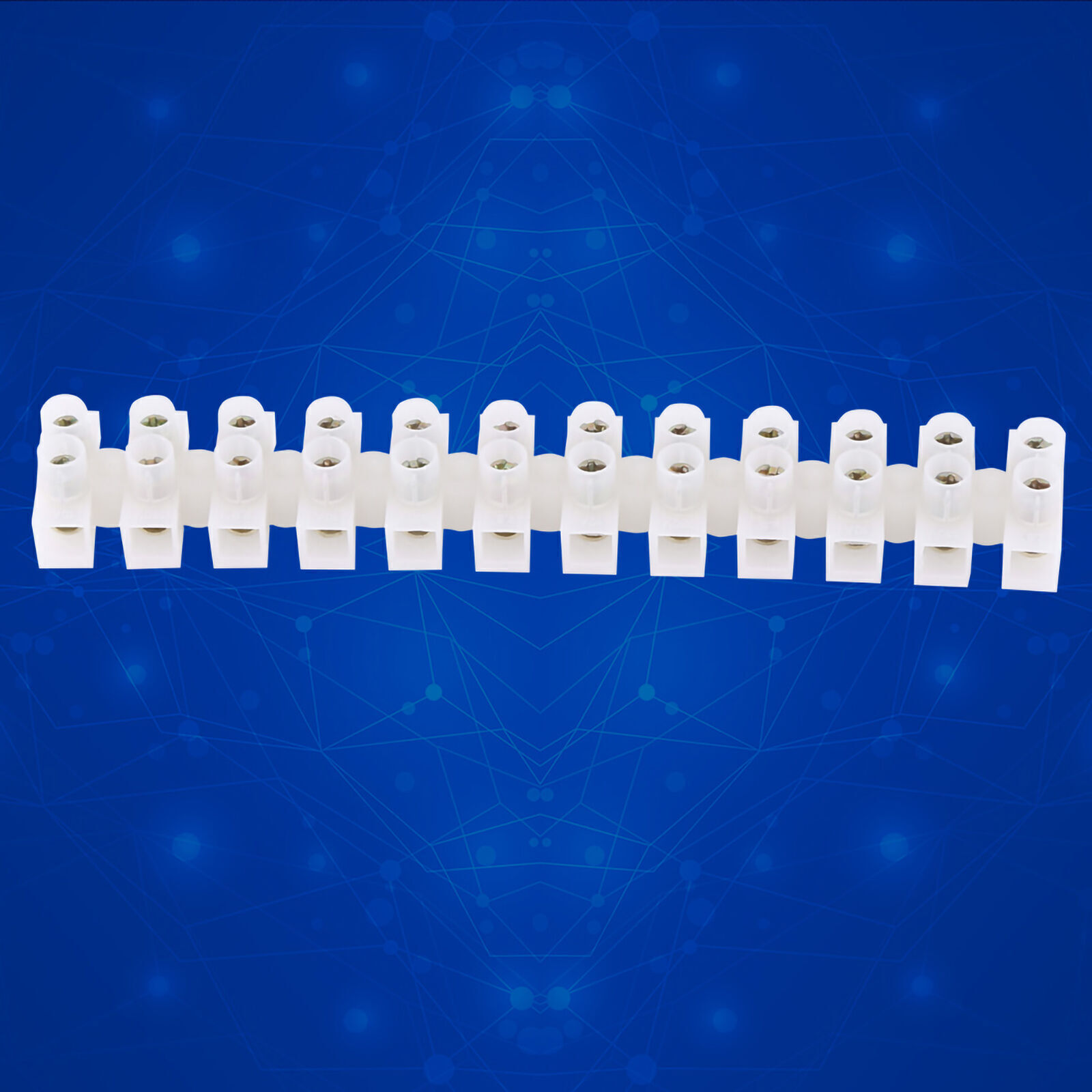 360V 10A Dual Row Screw Terminals Electric Barrier 12-terminal Strip ...