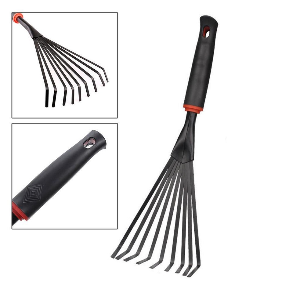 1x Gardening Hand Rake Leaf Rake Rakes Small Garden Rake Gardening Rake ...