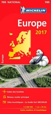CARTE NATIONALE 705 EUROPE 2017, Collectif Michelin | eBay