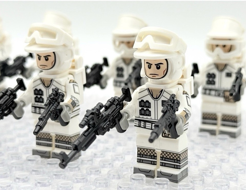 CUSTOM Star Wars Rebel Hoth Trooper Brick Minifigure | eBay