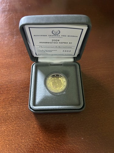 Cyprus 2 Euro Commemorative Coin 2024 Proof - 20 Years of EU Accession ...