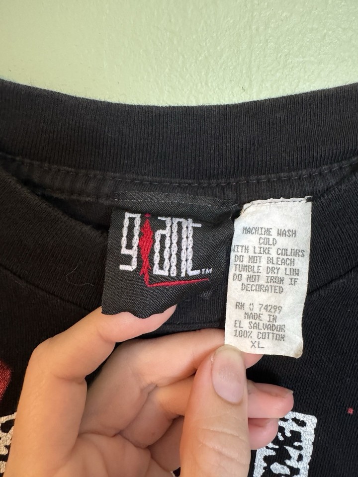 Vintage Metallica Load Shirt Mens XL Black 90s Giant AOP | eBay